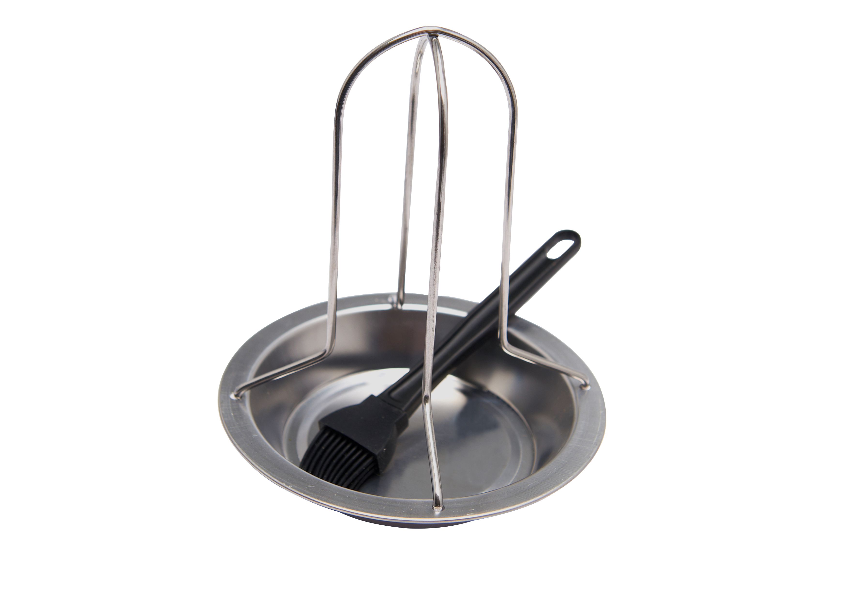 Grill Pro® Stainless Steel Chicken Roaster with Brush | Bass Pro Shops ...